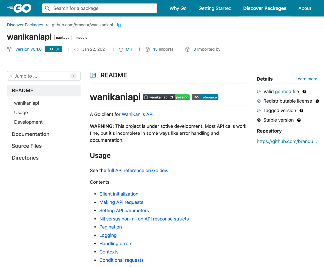 A WaniKani API Go package — brandur.org